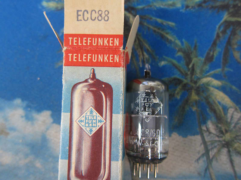 NOS Telefunken ECC88 Vintage Tube, New, 1960s, Box West | Reverb