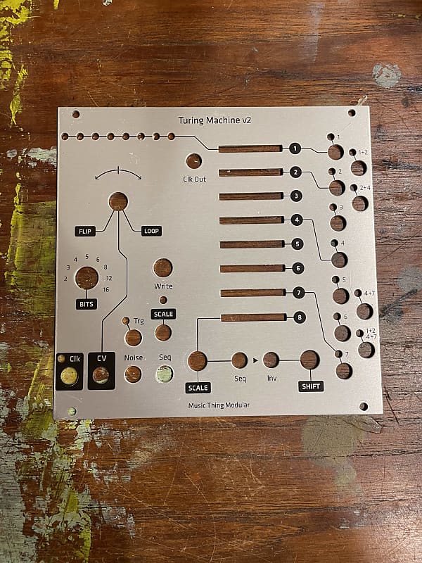 Music Thing Modular Turing Machine V2 Panel 2000s - Silver | Reverb
