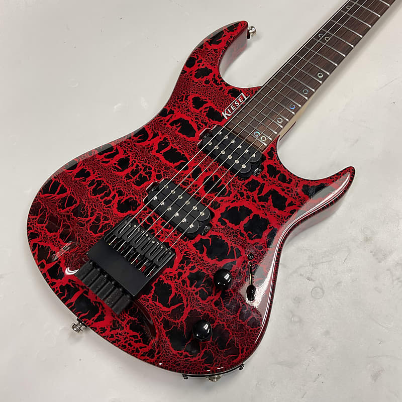 Kiesel O6 Osiris 6 Headless 2024 - Ferrari Red Black Crackle | Reverb