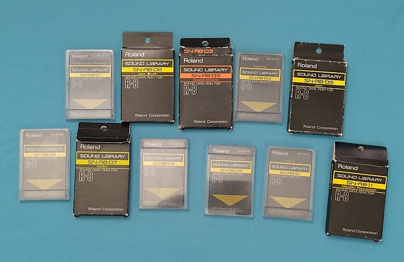 Roland R8 11 Sound Cards Complete Set | Reverb