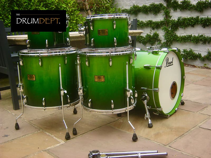 RARE Vintage PEARL MASTERS Custom Extra EMERALD | Reverb UK