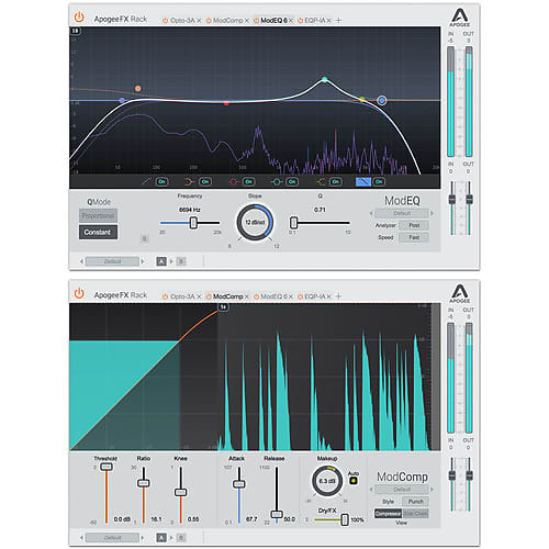 Apogee Electronics ModFX Bundle ModEQ 6 and ModComp FX Rack | Reverb