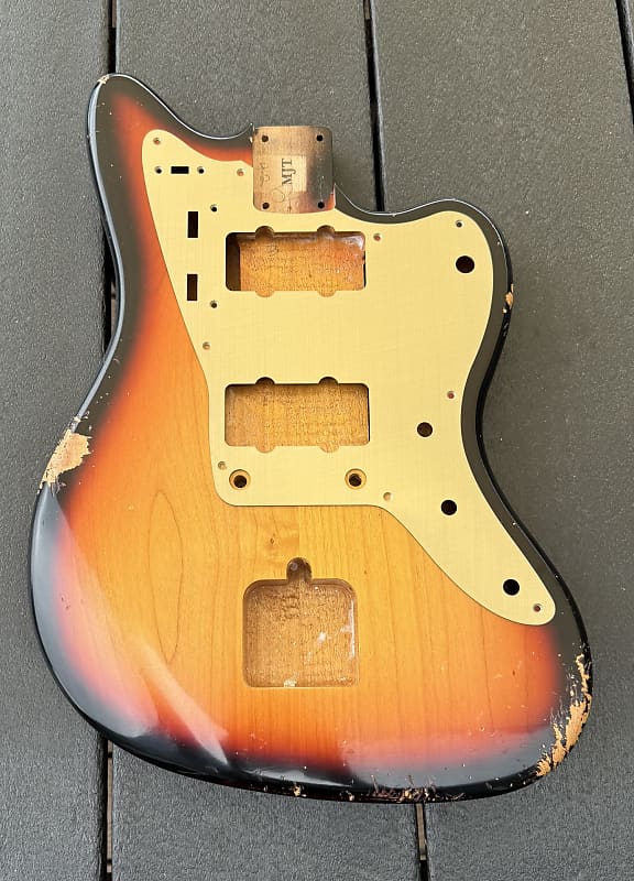Alder MJT VTJ Jazzmaster Body - NITRO Three-Tone Sunburst | Reverb