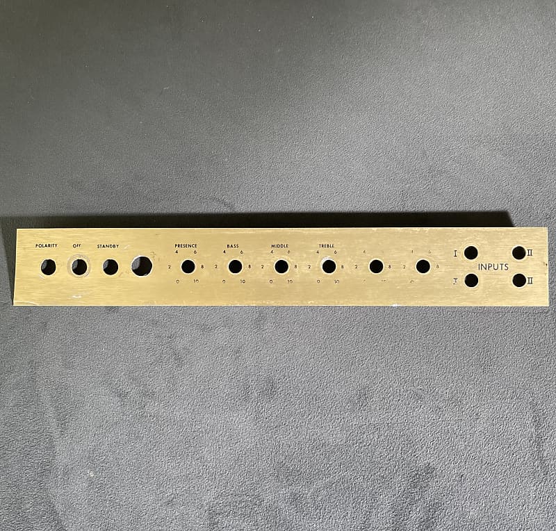 VINTAGE 1971 MARSHALL JMP SUPER LEAD FRONT FACEPLATE PANEL | Reverb