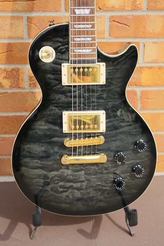 2007 Epiphone Les Paul Ultra-Charcoal Burst | Reverb