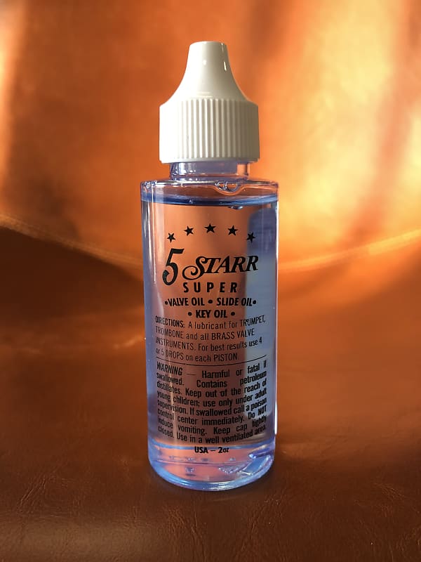 5-Starr Super Valve Oil 2 oz Blue Bottle | Reverb