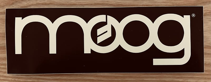Moog Logo sticker decal 2021 Black 6cm X 18 cm | Reverb UK