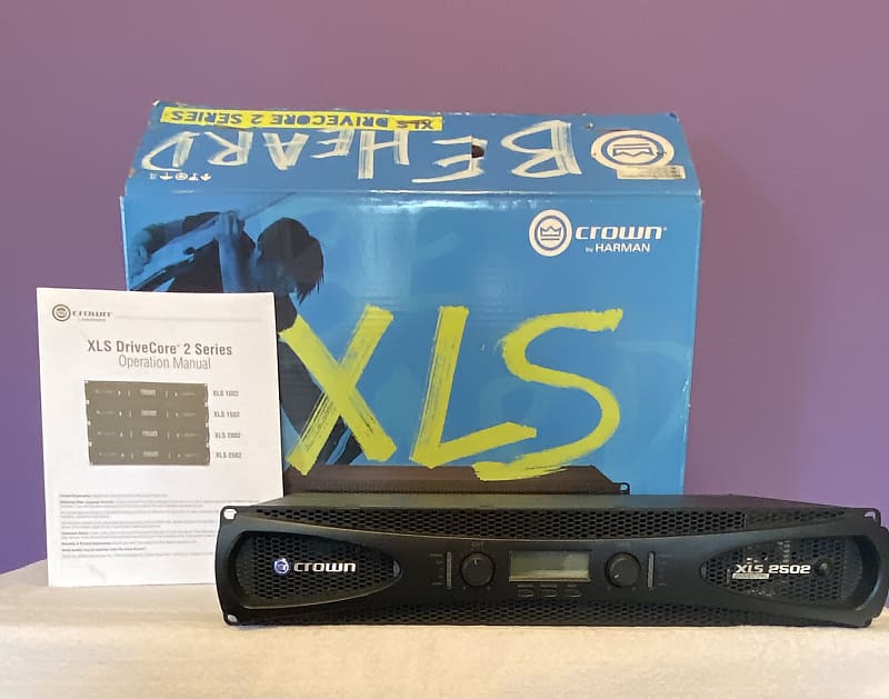 Crown Xls 2502 - Black | Reverb