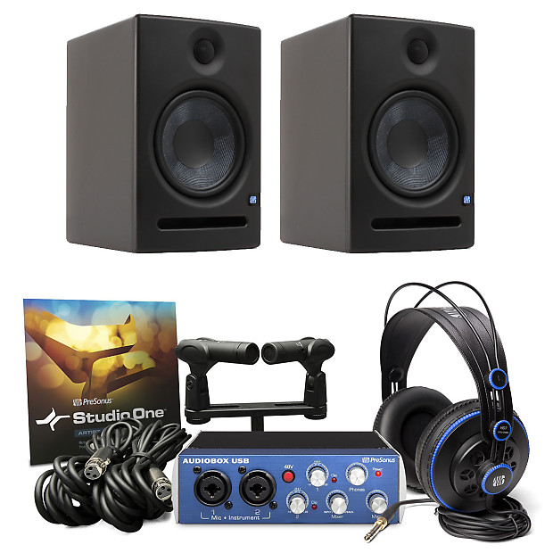 PreSonus AudioBox Stereo Audio Interface & Eris E5 Active | Reverb