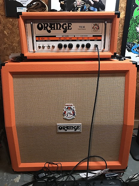 Orange TH30 and Orange PPC 4x12 Vintage celestian 30 speakers | Reverb
