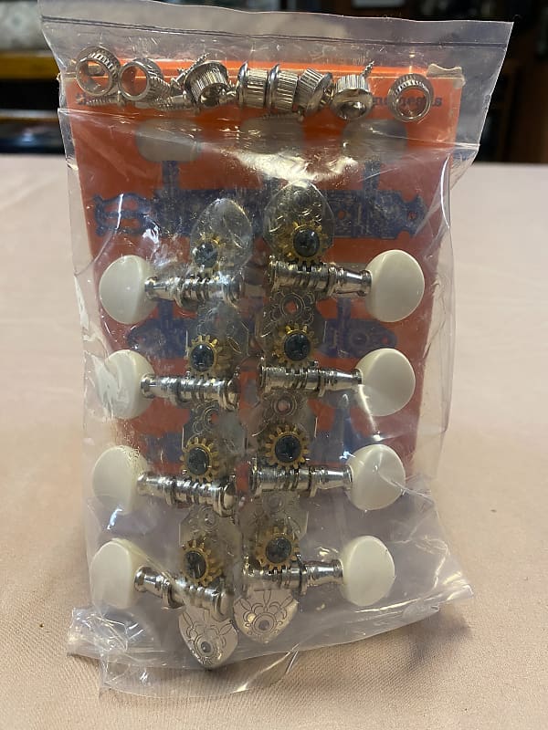 StewMac A-style Mandolin Tuners 0759 - Chrome Brand New | Reverb