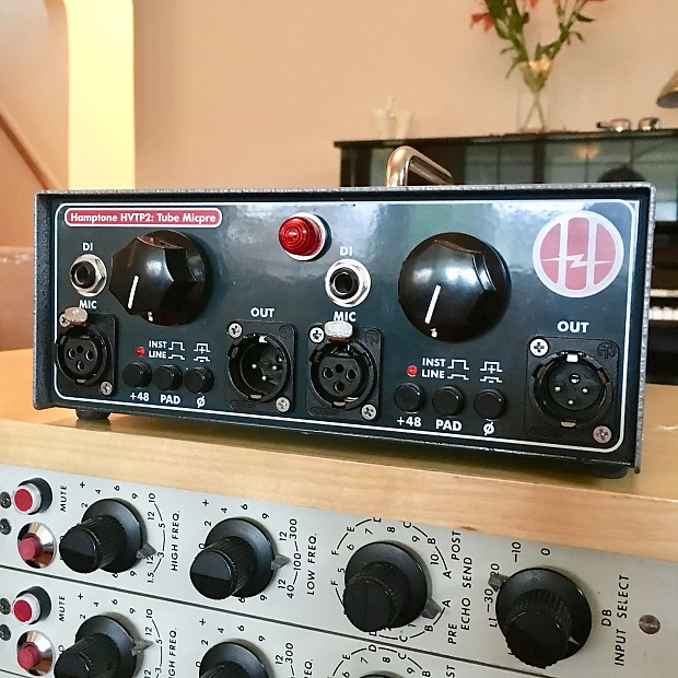Hamptone HVTP-2 stereo tube mic-pre dual microphone | Reverb