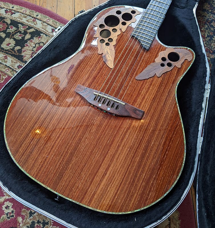 Ovation Celebrity CC48 Deluxe Acoustic-Electric Guitar w/Case | Reverb