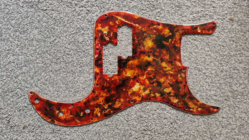 Tortoise shell precision bass pickguard scratchplate | Reverb