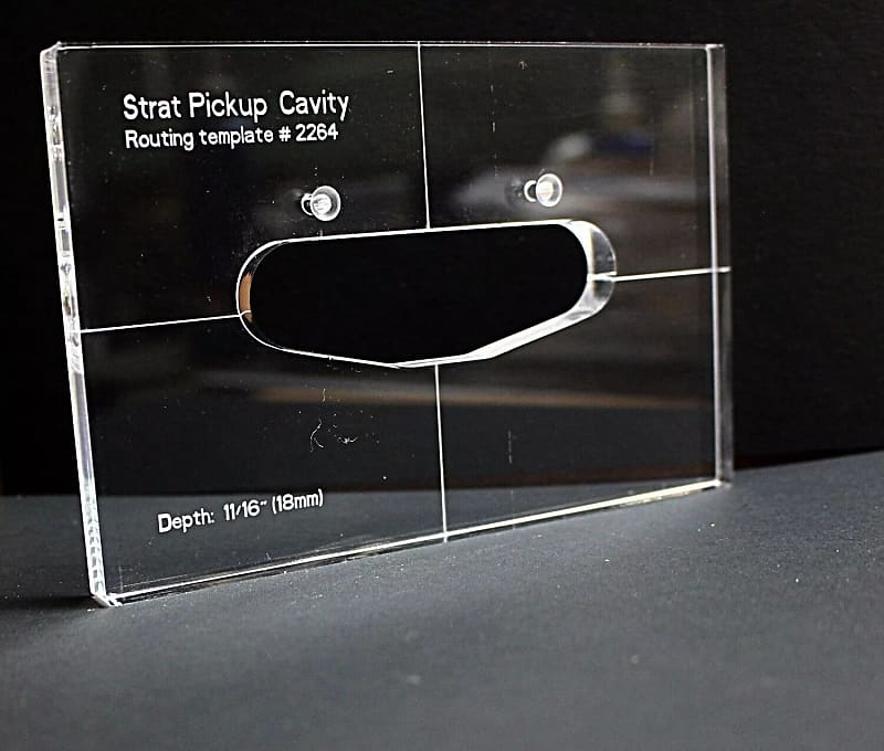 Single Coil Pickup Cavity Routing Template For Strat Body | Reverb