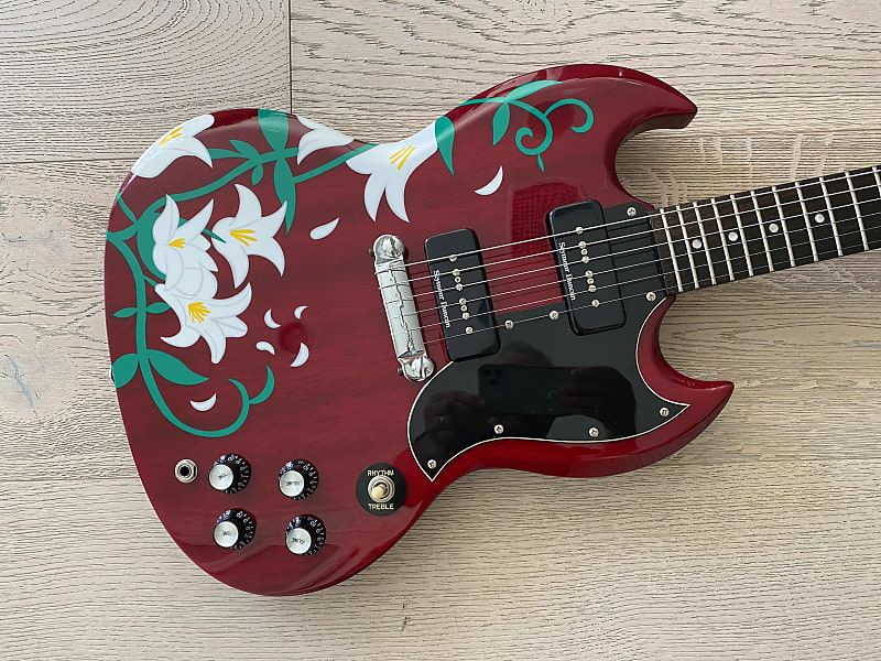 Rare ESP SG Exclusive KiraKira Limited Run Sarina Signature | Reverb