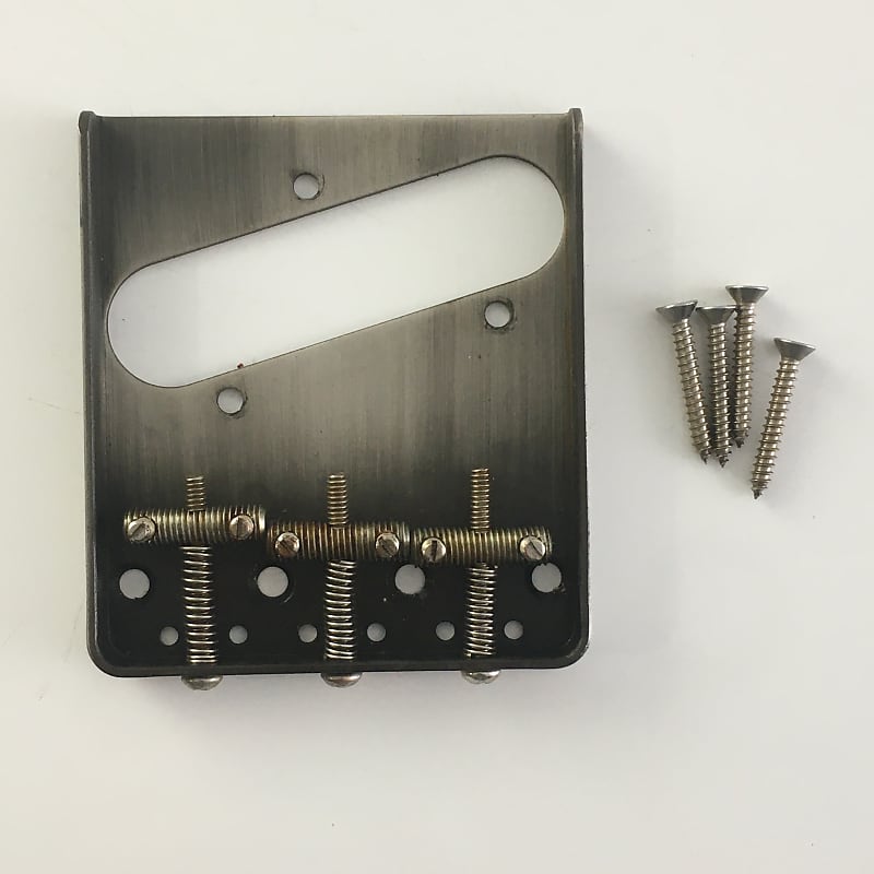 Lefty Vintage Style Tele Ashtray Bridge Brushed Nickel | Reverb Canada