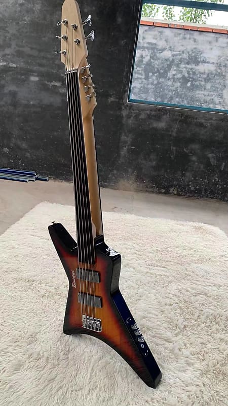 7 String Guitar/ 5 String Fretless Bass Busuyi Double- | Reverb UK
