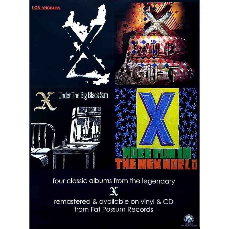 X - Remastered Anthology Ltd Ed New HUGE RARE Poster Display! | Reverb