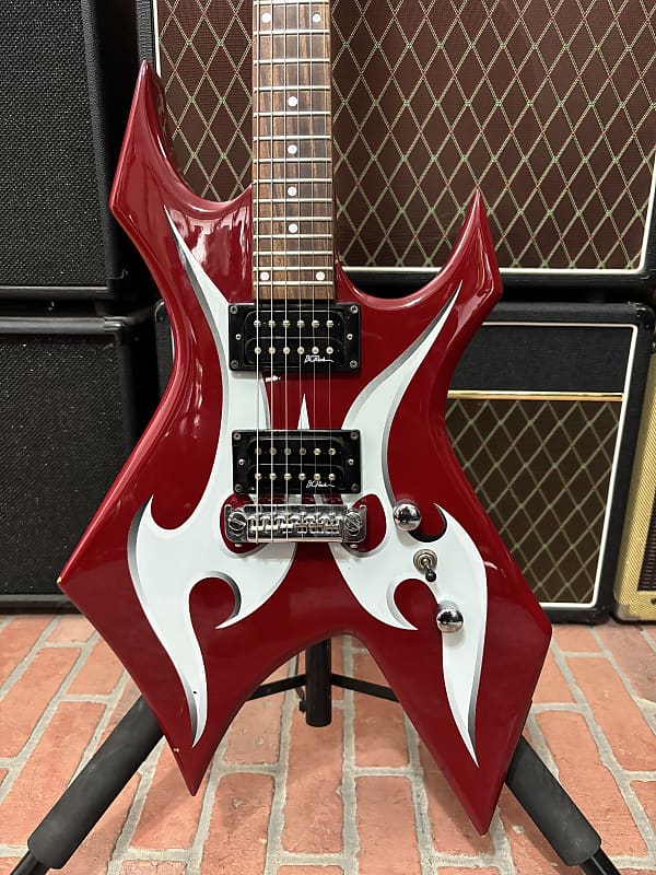 B.C. Rich Warlock Bronze Series Red Tribal | Reverb