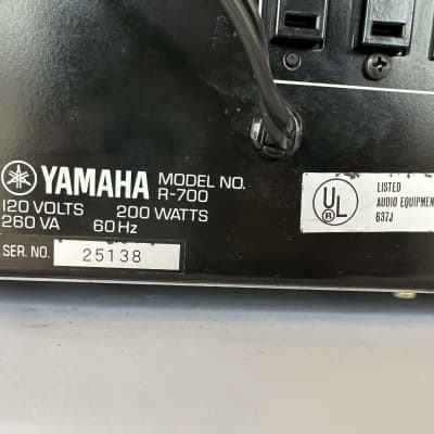 Yamaha R-700 Natural Sound Stereo Receive Vintage Audiophile | Reverb