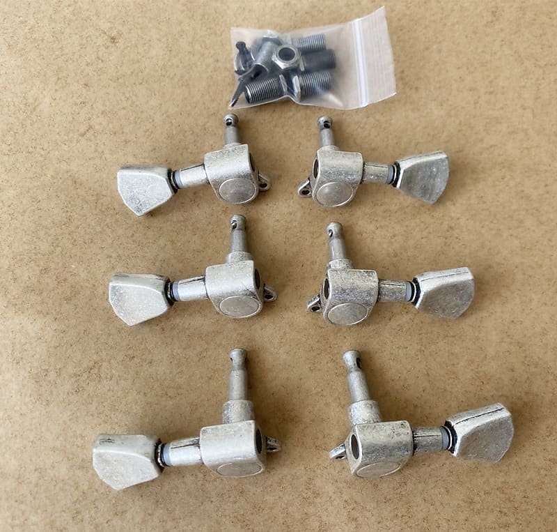 3L+3R Machine Head,Antiqued Sliver finish | Reverb