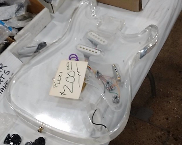 Fender Acrylic Strat Body Loaded Clear | Reverb
