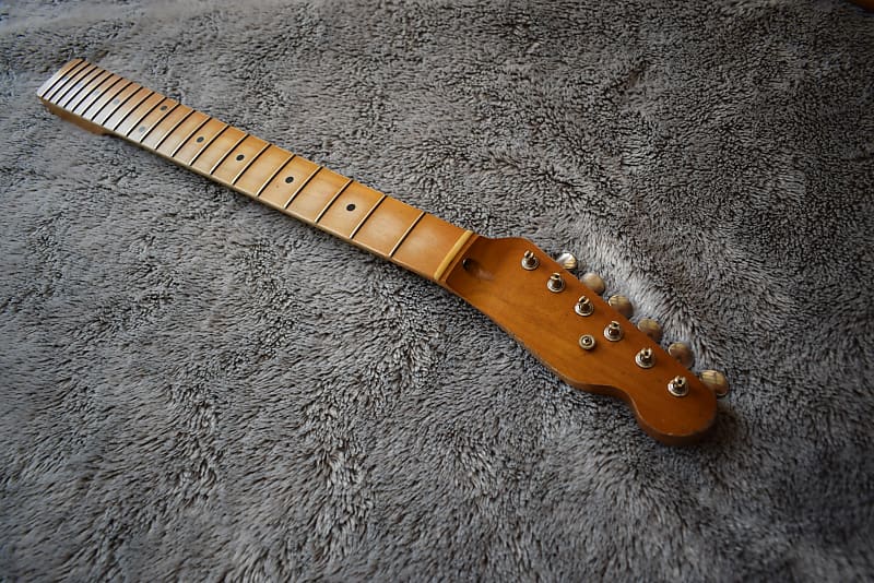 RIVER RELICS Fender Licensed Telecaster Neck Heavy Aged Maple | Reverb