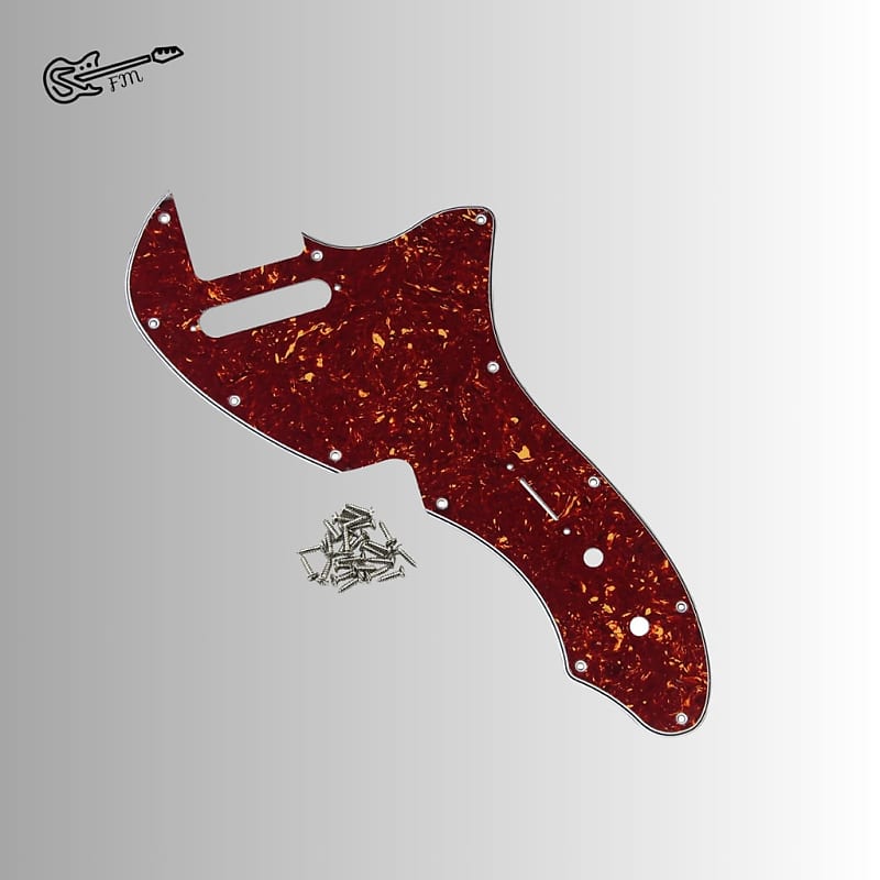 Red Tortoise Telecaster 1 Single Coil Pickguard-Red | Reverb UK