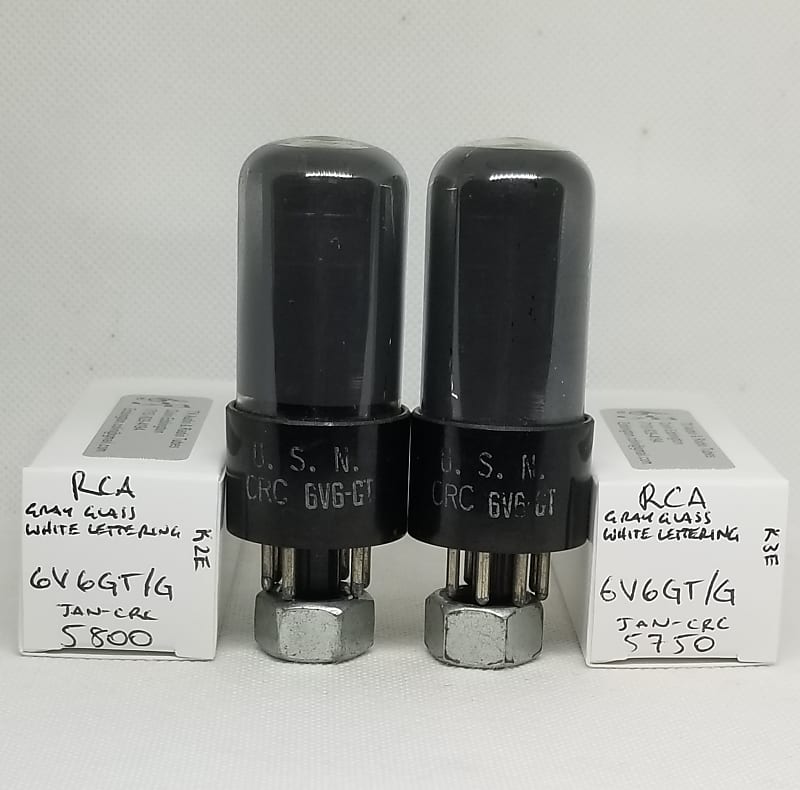 RCA JAN 6V6GT/G VT-107-A Gray Glass Very Well Matched (0.8%) | Reverb