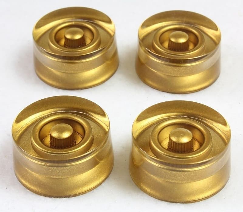 4-Pack Gold Speed Knobs No Numbers for Gibson Les Paul USA | Reverb