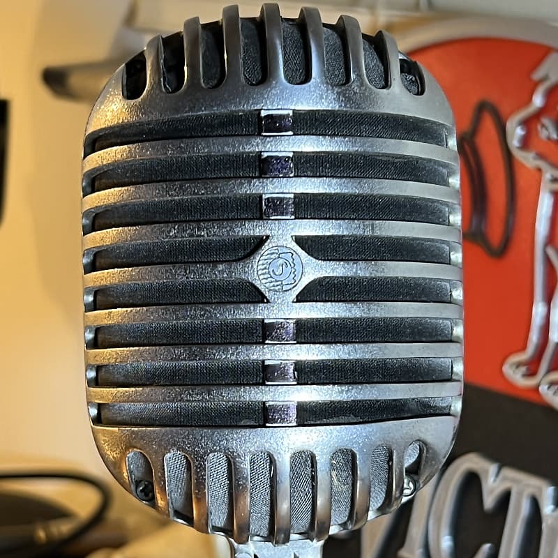 Vintage 1940's SHURE 55 Fatboy Dynamic Microphone works | Reverb