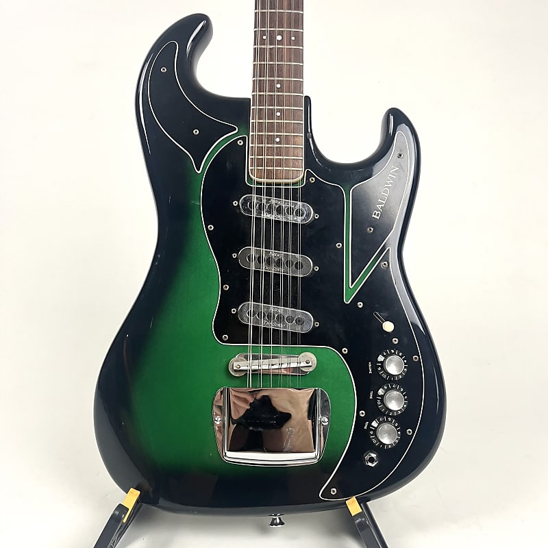 Baldwin/ Burns Double Six 12 string 1960’s - Green Sunburst | Reverb