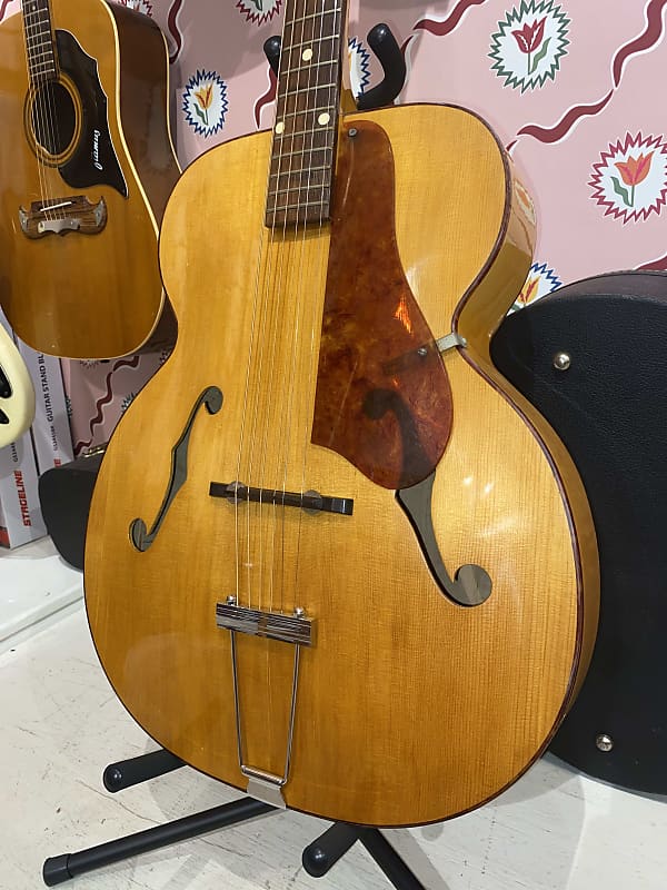 Vintage 1940s Kay Model 42 17" Archtop Guitar w/ Deluxe Case | Reverb