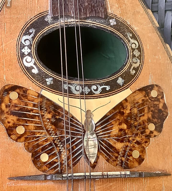 Mandoline Vintage antique NAPOLI Italy mandolin with tortoise | Reverb