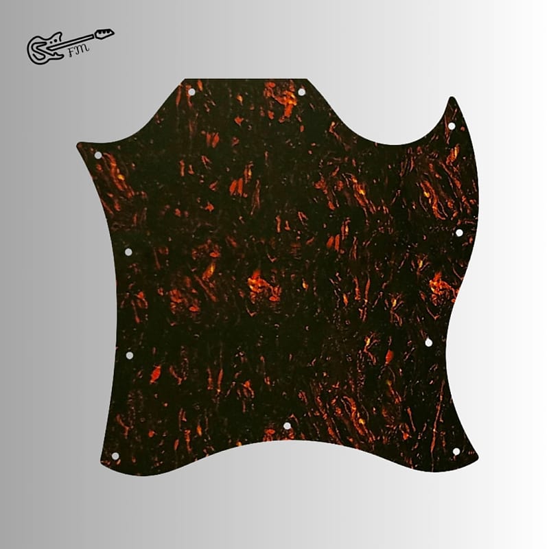 4 Ply Brown Tortoise Blank SG Style Pickguard | Reverb