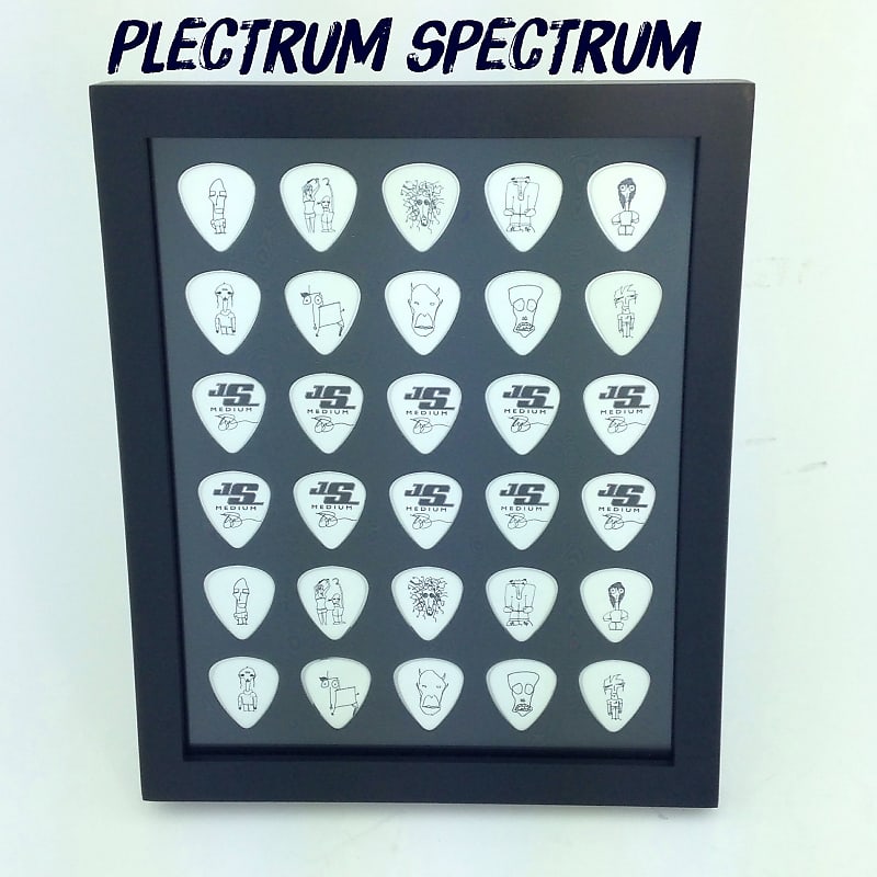 Plectrum Spectrum 8" x 10" BLACK Vertical Guitar Pick Display | Reverb
