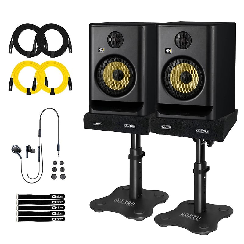 KRK Rokit RP7 G5 7" Studio Monitors 2-Pack with Desktop | Reverb