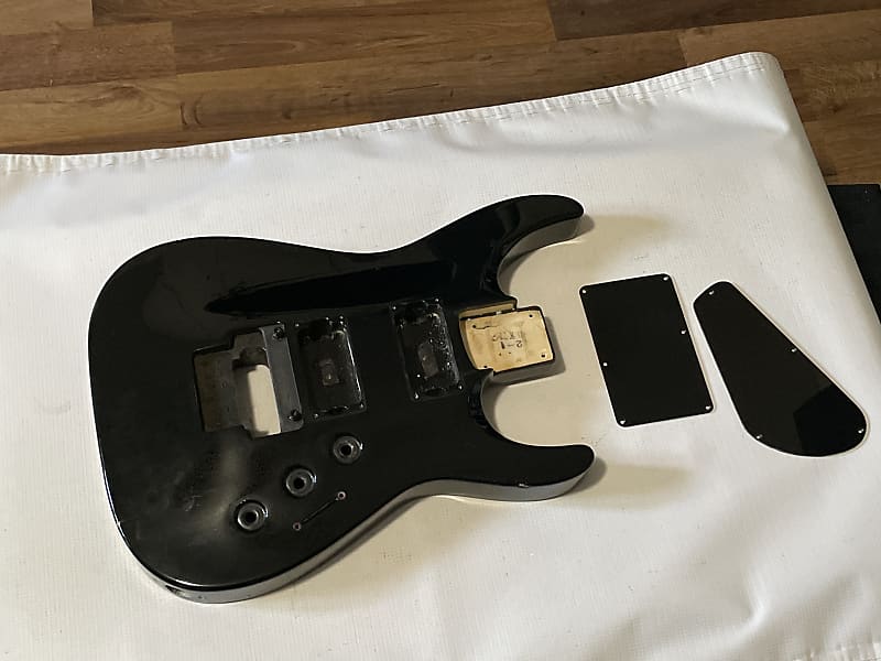 2000's Made in Japan Jackson DKMG Dinky Black Guitar Body | Reverb