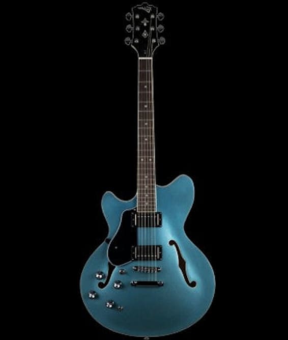 Revelation RT-45 Blue Semi Hollow Left Handed Electric | Reverb UK