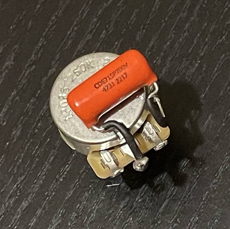 CTS 250K Custom Modern Tone Pot W/ .047uf Orange Drop | Reverb