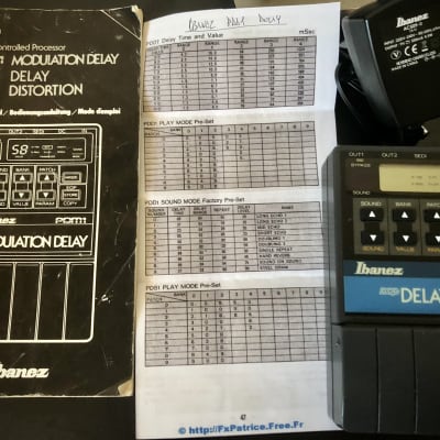 Ibanez PDD1 DCP Programmable Digital Delay Echo | Reverb France