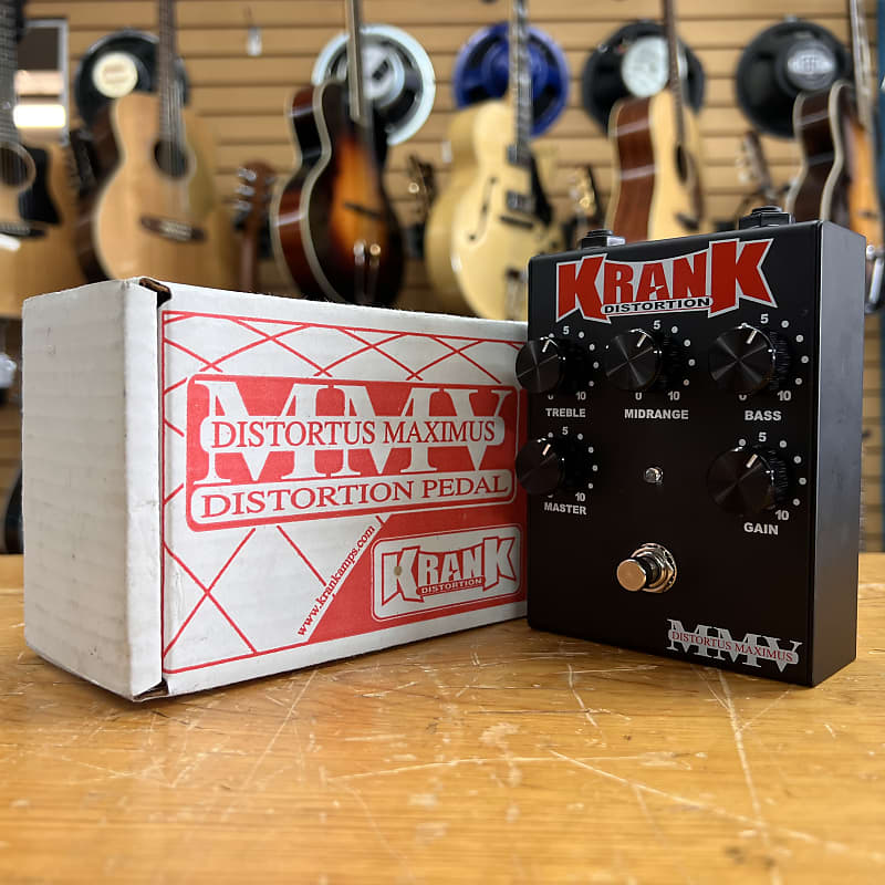 Krank Distortion MMV Distortus Maximus Effects Pedal - Made | Reverb