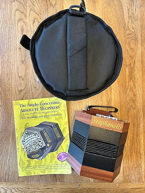 Stephanelli Anglo Concertina C/G 2025 - Brown | Reverb UK
