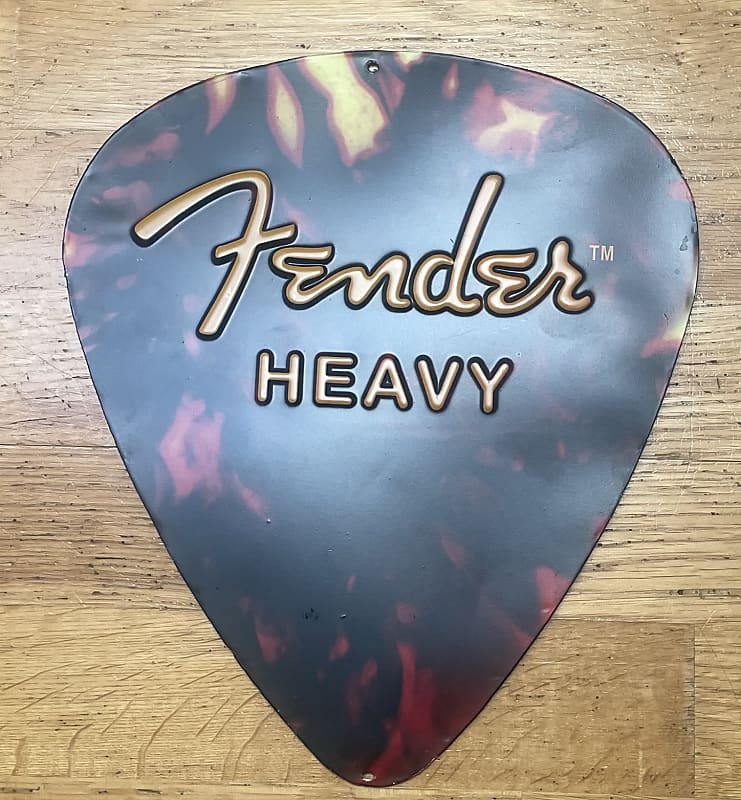 Fender Pick Sign 2000s - Metal | Reverb