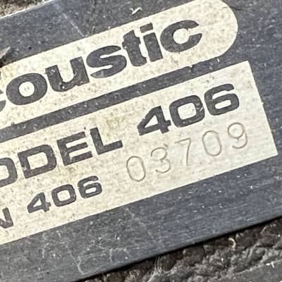 1970s Acoustic Model 406 2x15 Bass Cabinet | Reverb