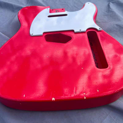 TELE BODY Fiesta Red *Premium LiteWeight RELIC Nitro lacquer | Reverb
