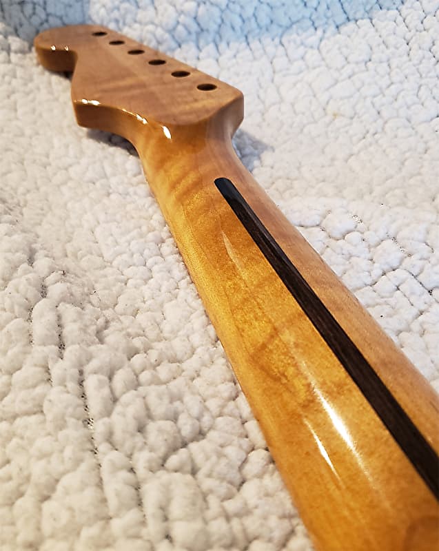 USA made,1 piece Roasted flamed maple neck,Made to fit a | Reverb