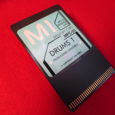 KORG M1 PCM Program Cards MSC-03 / MPC-03 "DRUMS 1" Tested | Reverb