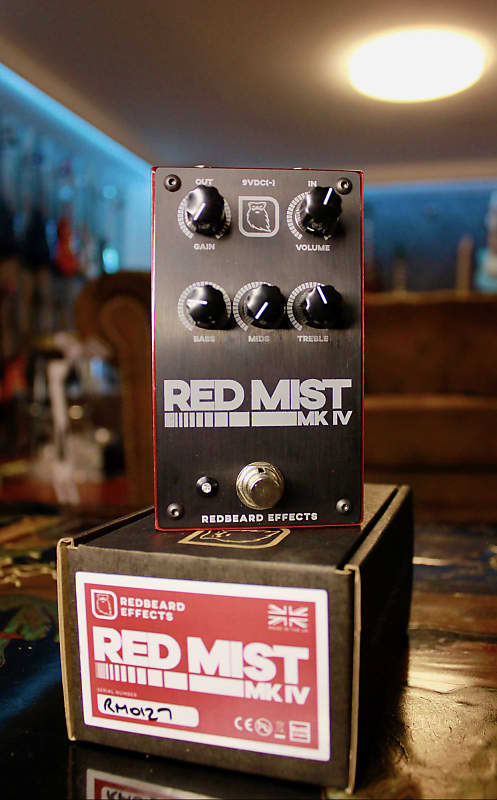 Redbeard RED MIST MKIV Ovedrive / Distorsion Black | Reverb